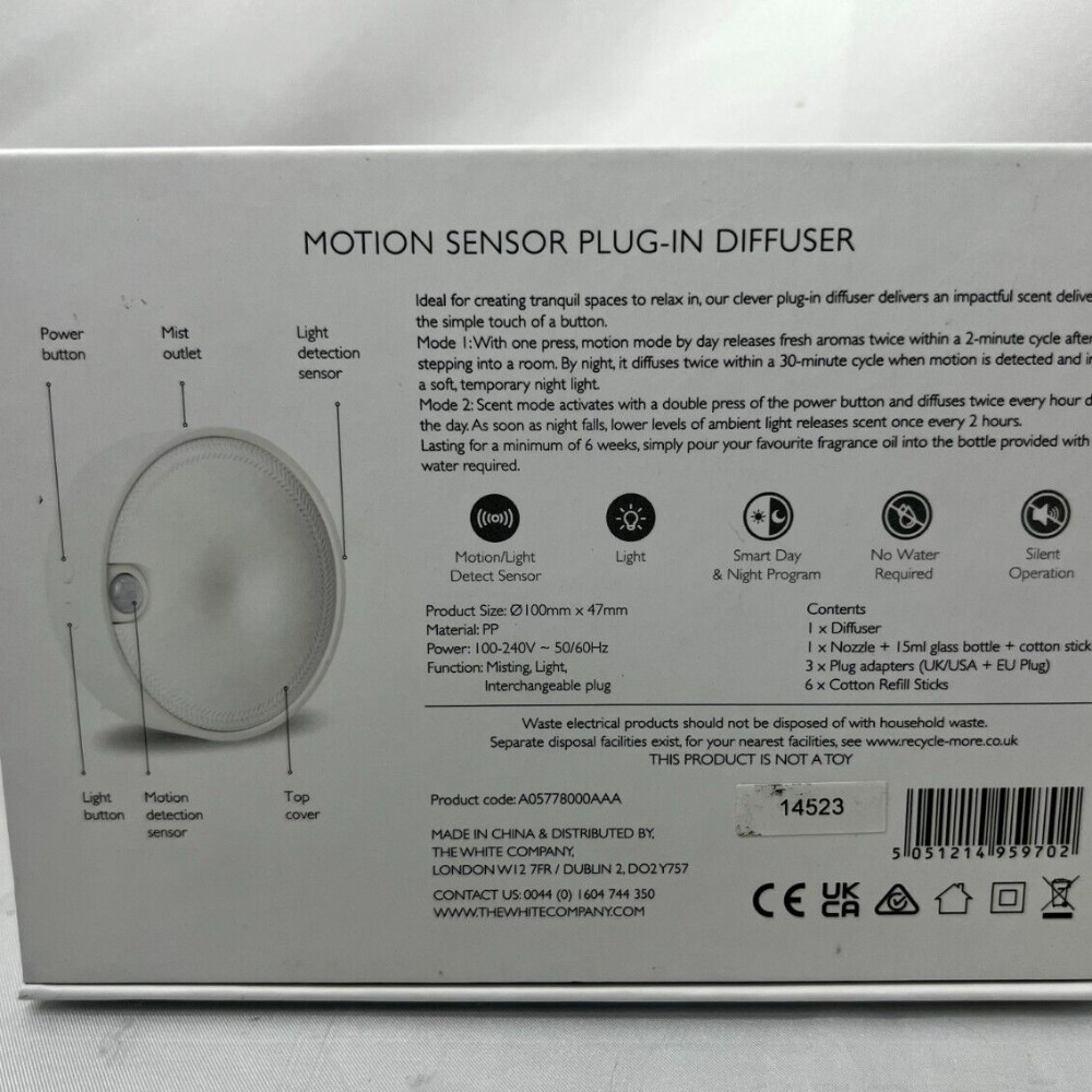 Like New The White Company THE WHITE COMPANY MOTION SENSOR PLUG-IN ...